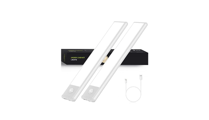 Otdair 2 Pack 30 LED Closet Light Motion Activated,1200 mAh Motion ...