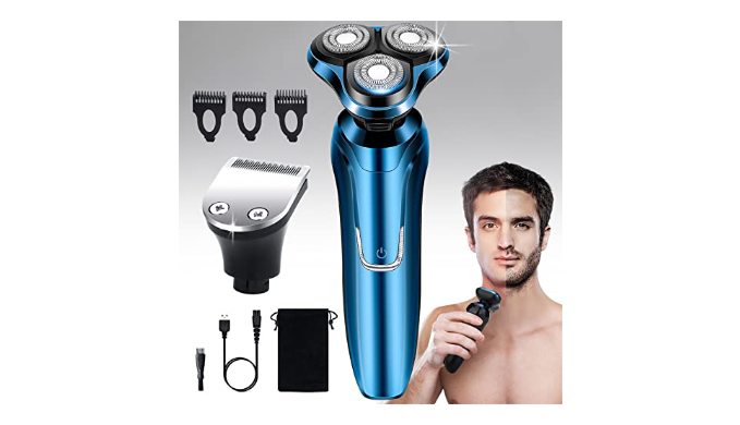 Handsomeface Electric Razor for Men Shavers Face Man Dry Wet Waterproof ...