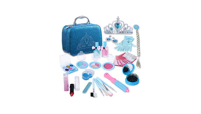 Kids Makeup kit for Girls, Washable Makeup Set with Real Cosmetic for ...