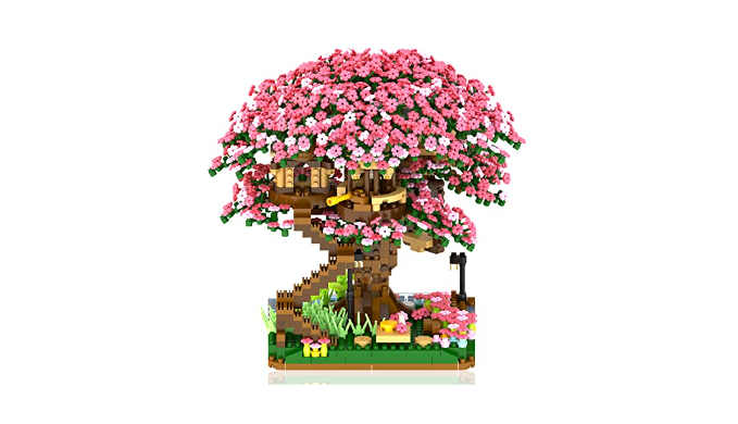 Cherry Bonsai Tree Building Sets for Girls,Micro Mini Building Blocks ...