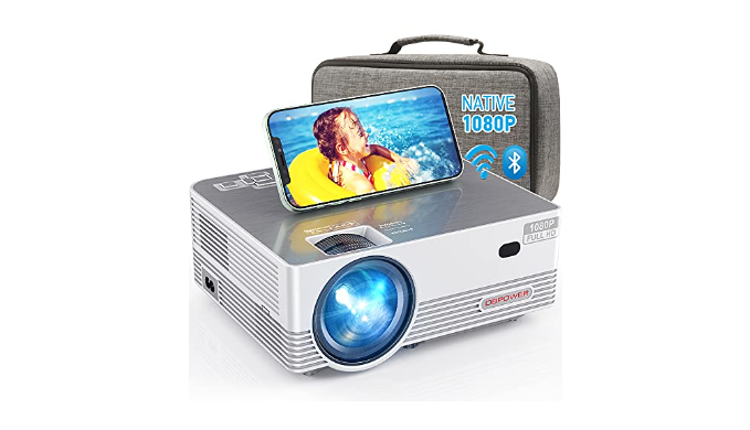 Native 1080P 5G WiFi Bluetooth 5.1 Projector, DBPOWER 9500L FHD 4K ...