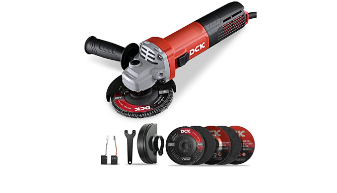 DCK Angle Grinder, 4-1/2-Inch 9.2Amp Corded Angle Grinder, 11,800 RPM ...