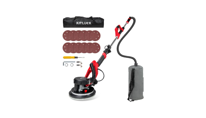 KITLUCK Drywall Sander, 780W Electric Drywall Sander with Vacuum ...