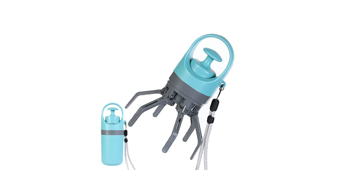 wonshia No-Touch Dog Pooper Scooper with Built-in Poop Bag Dispenser ...