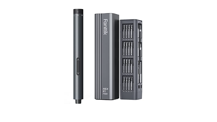 Fanttik Mini Electric Screwdriver, Precision Screwdriver Set with 50 Magnetic Precision Bits, 2 ...