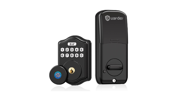 Smart Fingerprint Door Lock, Guarder Electronic Keyless Entry Door Lock ...