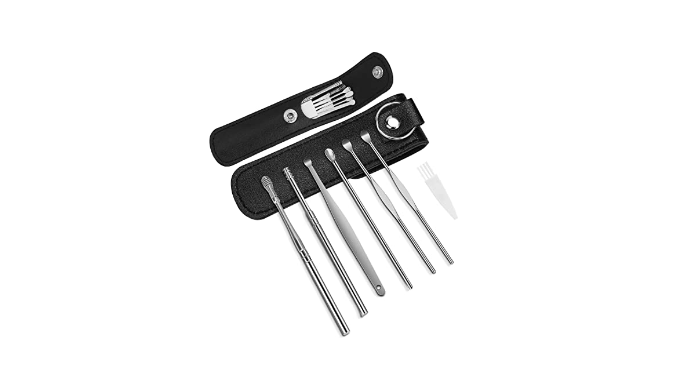 12Pcs Ear Wax Removal Set, Stainless Steel Ear Wax Removal Tool Ear ...