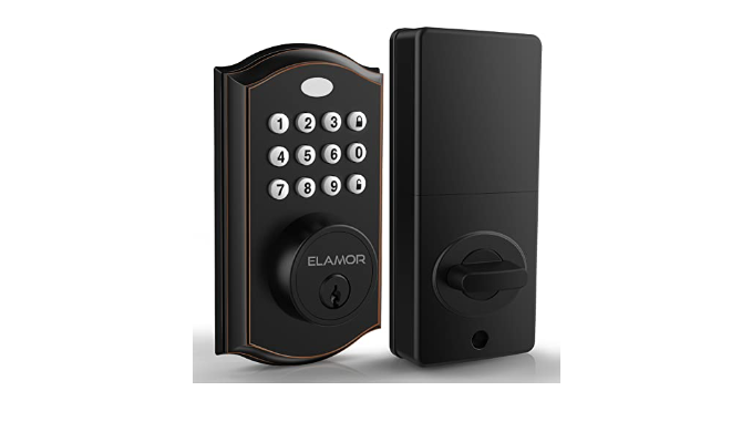 Keyless Entry Door Lock - Electronic Deadbolt Lock with Keypads, Auto ...