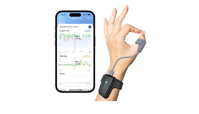Wellue Pulse Oximeter Sleep Health Tracker,Wrist Wearable Finger Oxygen Saturation Monitor and ...