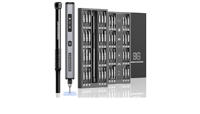 102 in 1 Electric Screwdriver, AM ARROWMAX Cordless Precision ...