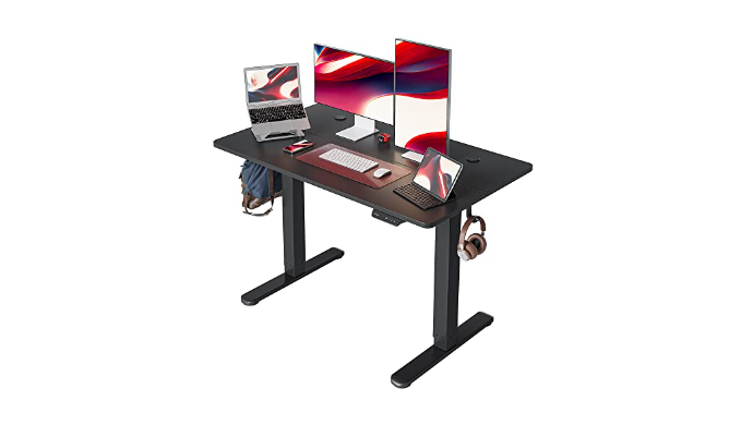 Cubiker 48 x 24 Inch Standing Desk, Stand up Height Adjustable Home ...