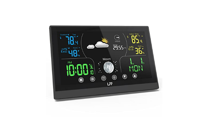 Weather Stations Wireless Indoor Outdoor LFF Indoor Outdoor Thermometer ...