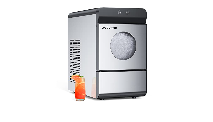 Upstreman X90 pro Countertop Nugget Ice Maker Max 33Lbs/Day, Energy ...
