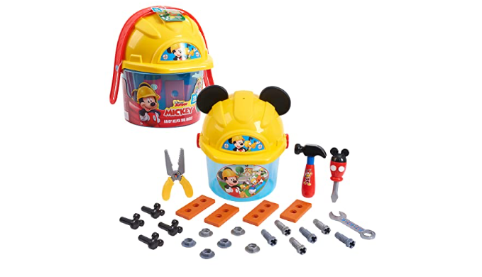 Disney Junior Mickey Mouse Handy Helper Tool Bucket Construction Role ...