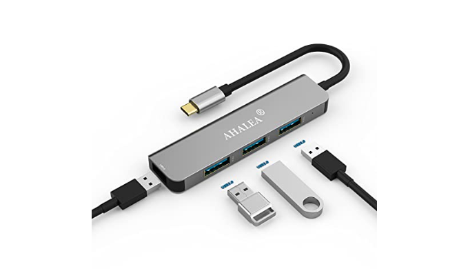 USB C Hub Docking Station Compact and Portable 4 USB 3.0 Ports USB Hub ...