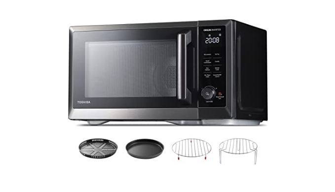 TOSHIBA 7-in-1 Countertop Microwave Oven Air Fryer Combo, MASTER Series, Inverter, Convection ...