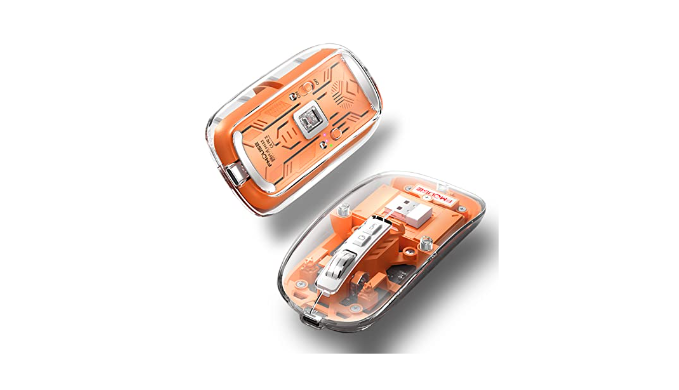 KEDAFE Wireless Bluetooth Mouse, LED Slim Rechargeable Wireless Silent ...