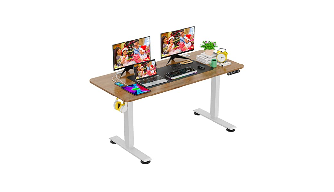 farexon Electric Standing Desk Adjustable Height, 55”x 24‘’Stand up ...