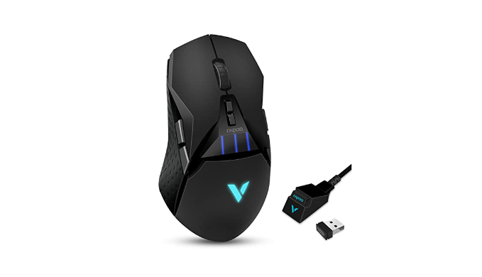 Rapoo Wireless Gaming Mouse, 5000 DPI Wired/Wireless RGB Gamer Mouse ...