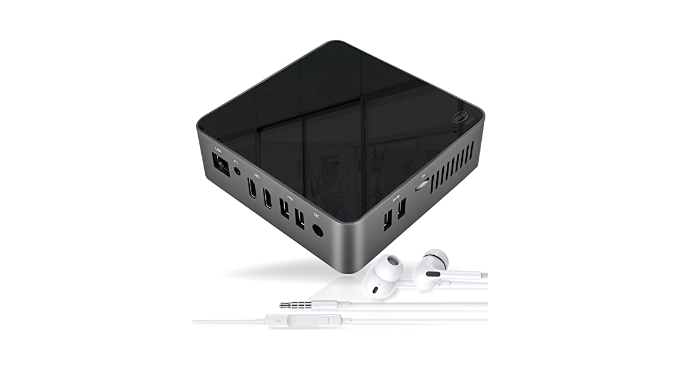 Mini PC Windows 10 Pro, 8GB LPDDR4 128GB SSD Intel Celeron J4125 Mini ...