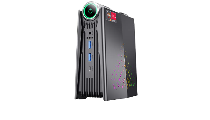 KAMRUI [Gaming PC] AMD Ryzen Mini PC Windows 11 Pro with 16GB RAM 512GB SSD, Small Gaming ...
