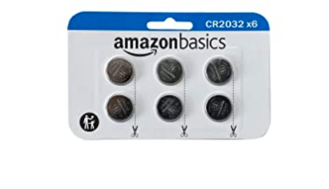 Amazon Basics CR2032 Lithium Coin Cell Battery, 3 Volt, Long Lasting Power, Mercury Free - Pack ...