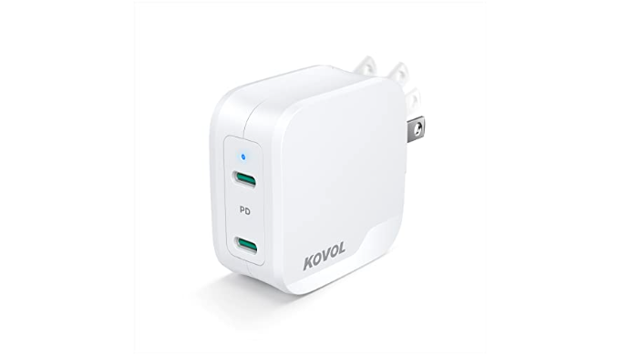 Dual USB C Wall Charger, KOVOL Sprint 40W Fast Charging Block, PD 2 ...