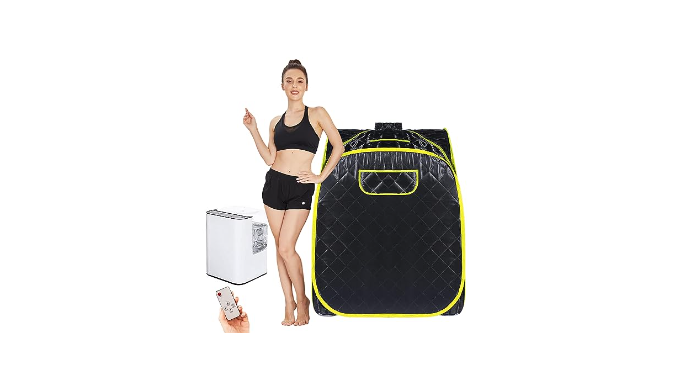 Portable Steam Sauna Spa with Remote Control, 9-Gear Temperature, 60 ...