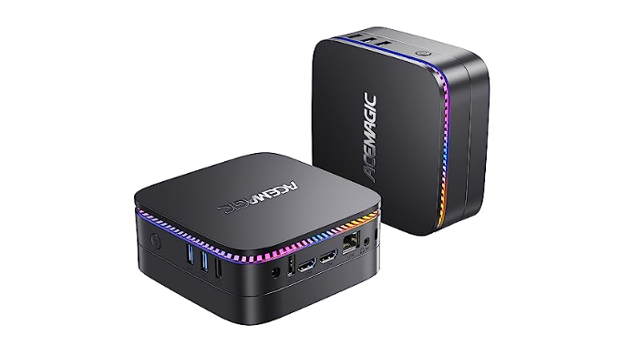 Mini PC RGB AK1 Plus, Intel N95(up to 3.4GHz) 12th Gen Processor Mini ...