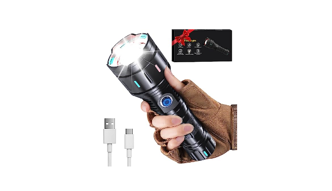 PHLIPESAM 150000LM 60H Lightweight Flashlights with Broken Window ...