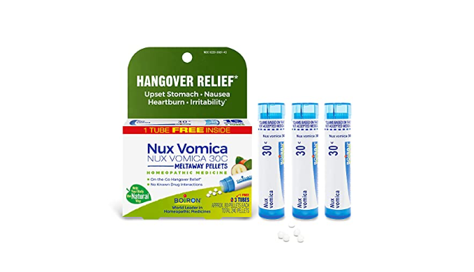 Boiron Nux Vomica 30C Homeopathic Medicine for Hangover Relief, Upset ... Boiron Nux Vomica 30C Homeopathic Medicine for Hangover Relief, Upset ...