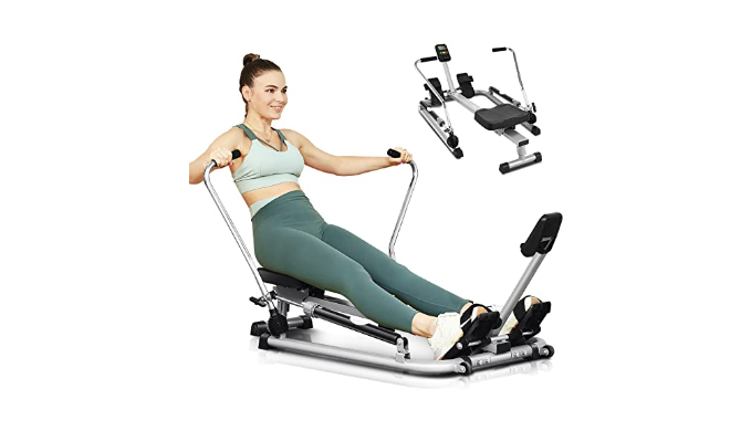 ANCHEER Rowing Machines for Home Use, Hydraulic Rowing Machine Foldable ...