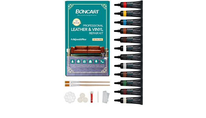BONCART Leather Repair Kit for Sofa/Purse/Car Seat/Couch/Jacket ...