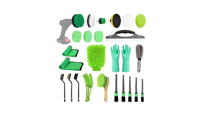 26Pcs Car Detailing Kit, Car Interior Cleaning Kit, Car Interior ...