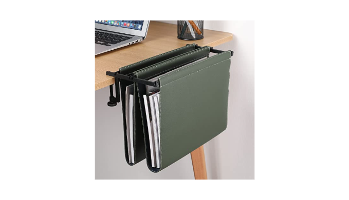 Nuslne Under-table hanging magazine and document Organizer, A4-size ...