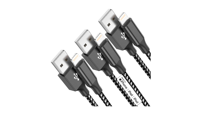 iPhone Charger 3Pack 10FT Apple MFi Certified Lightning Cable Fast ...