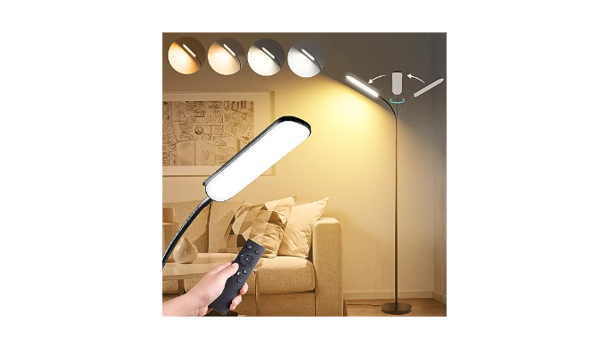 [2023 New] Floor Lamp, 18W 1800LM Super Bright LED Light Lamp with ...