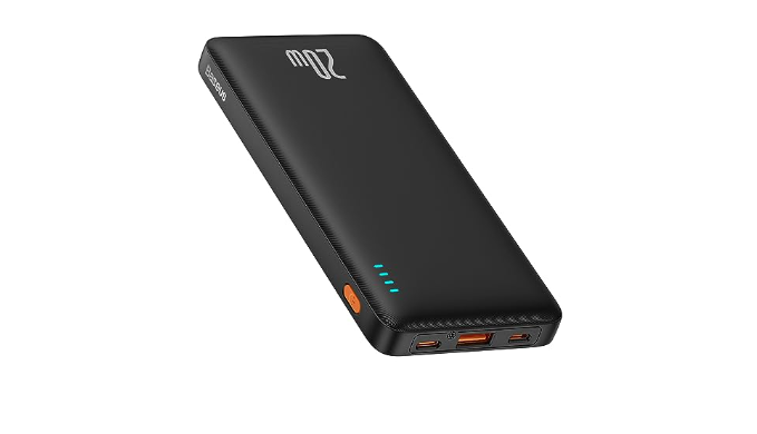 Baseus Portable Charger, PD 20W Power Bank Fast Charging, 10000mAh Slim ...