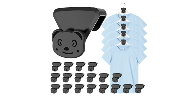 Space Saving Clothes Hanger Connector Hooks, Ursetup Heavy Duty Hangers ...