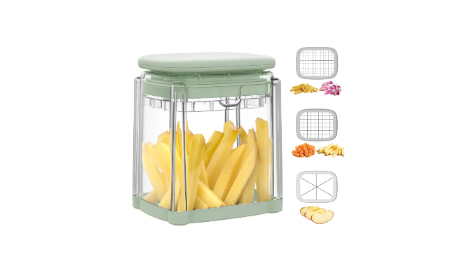 French Fry Cutter, Solucky 3 in 1 Onion Potato Cutter, Professional ...