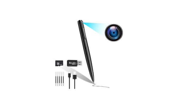 DICPHIL Spy Camera Pen Hidden Camera 32G Card Full HD 1080P Mini Spy ...
