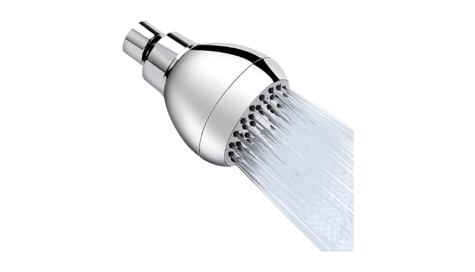 High Pressure Shower Head 3″ Anti-clog Anti-leak Fixed with Adjustable ...