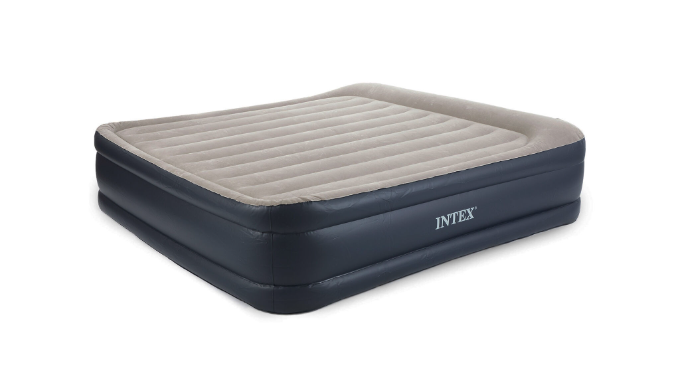 Intex Dura Beam Deluxe Raised Blow Up Air Mattress Bed with Built In ...