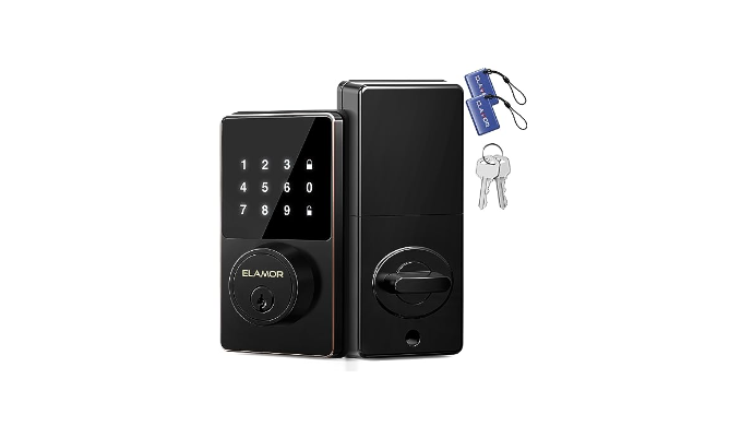 Keyless Entry Door Lock, Electronic Deadbolt Lock with Touchscreen ...
