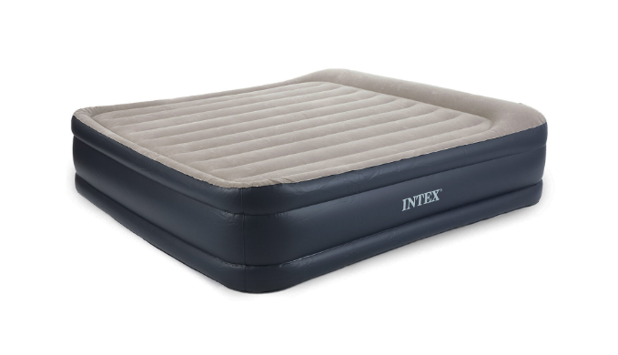 Intex Dura Beam Deluxe Raised Blow Up Air Mattress Bed with Built In ...