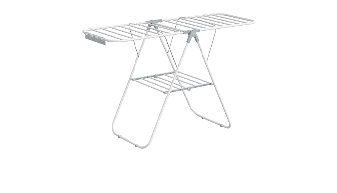 SONGMICS Clothes Drying Rack, with Sock Clips, Metal Laundry Rack ...