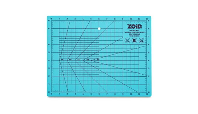 Zoid 9″ x 12″ Self-Healing Cutting Mat, PVC Grid Mat, Crafting and ...
