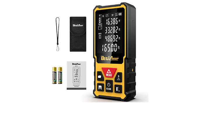 Laser Measure,DEGLASERS 165 Feet Laser Measurement Tool,Laser Distance ...