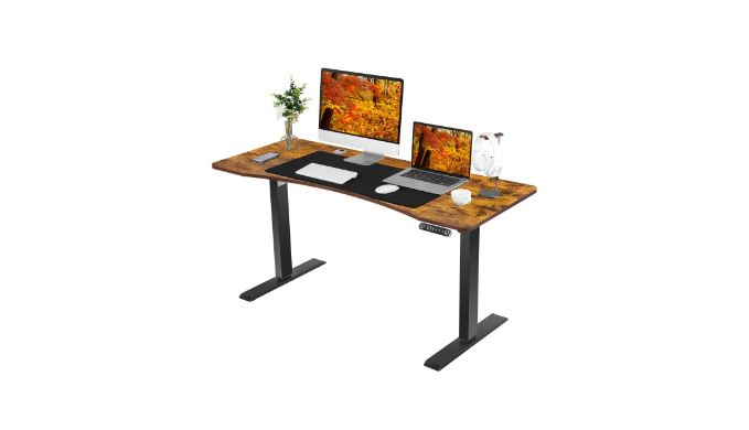 Legooin Electric Adjustable Standing Desk, 59” X 24” Standing Table ...