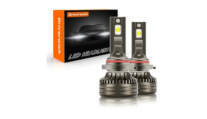 Driverwish LED Headlights,9005/H10/HB3 LED Headlight Bulbs,Plug and ...